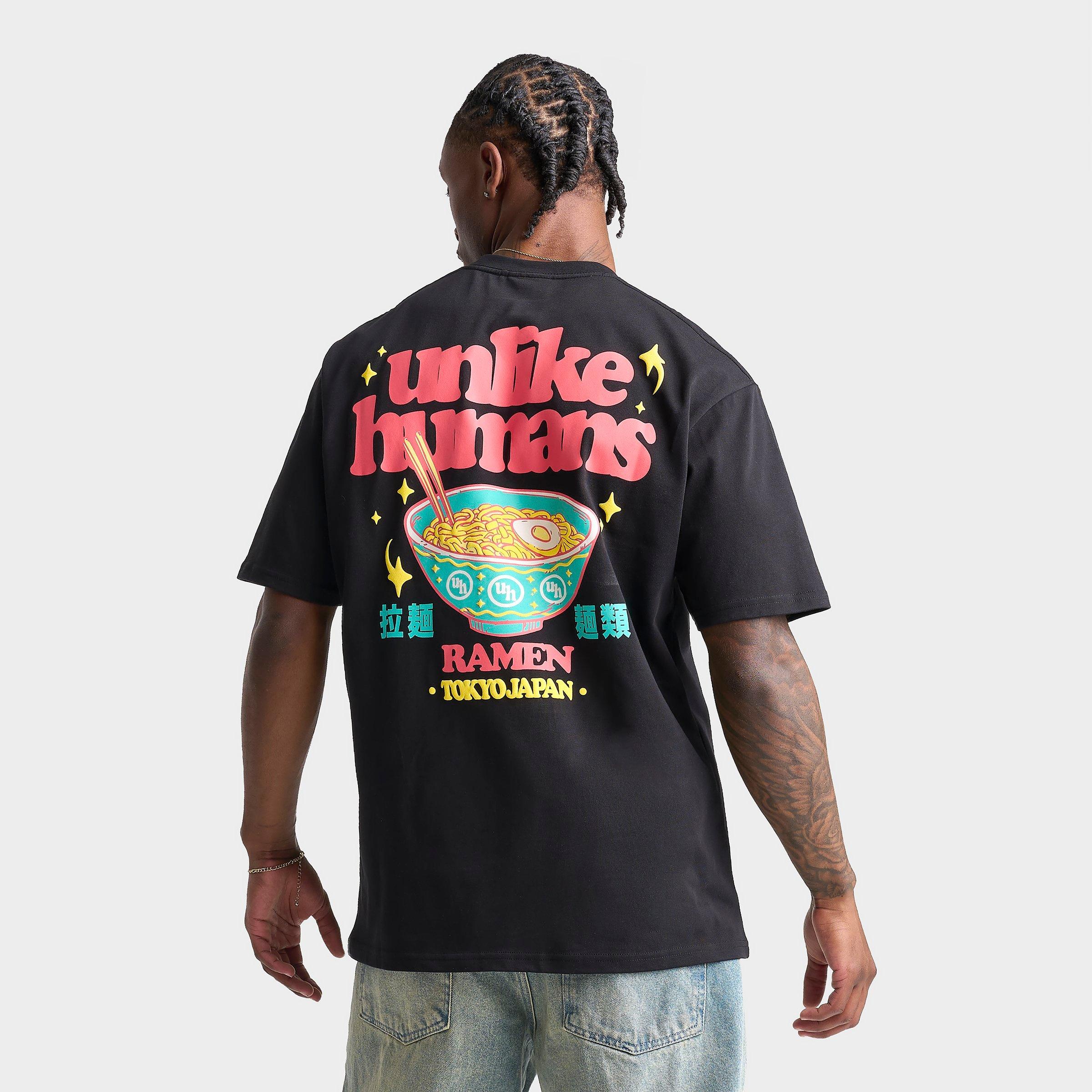 Click here for Unlike Humans Mens Ramen Graphic T-Shirt in Black... prices
