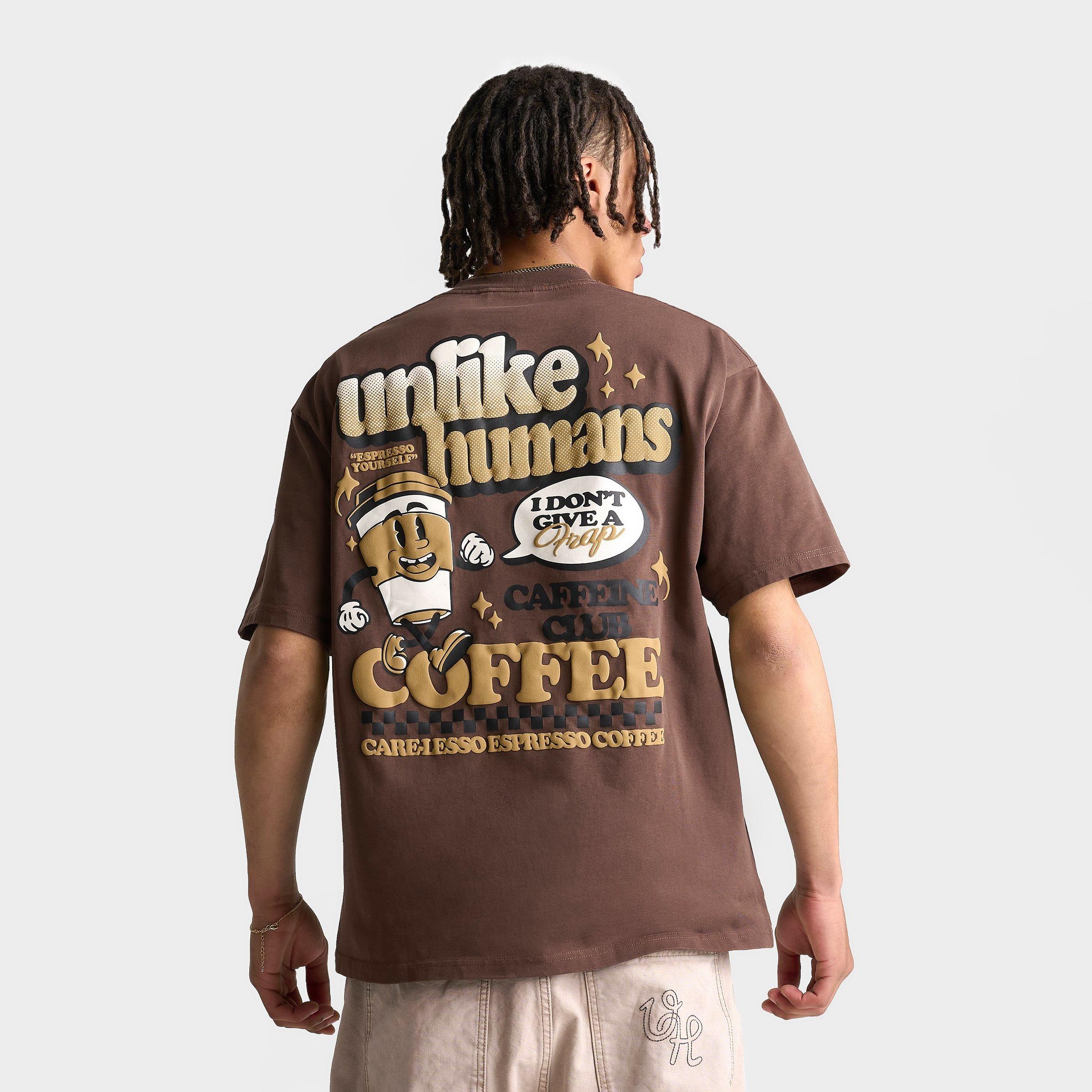 Click here for Unlike Humans Mens Espresso T-Shirt in Mustang Bro... prices