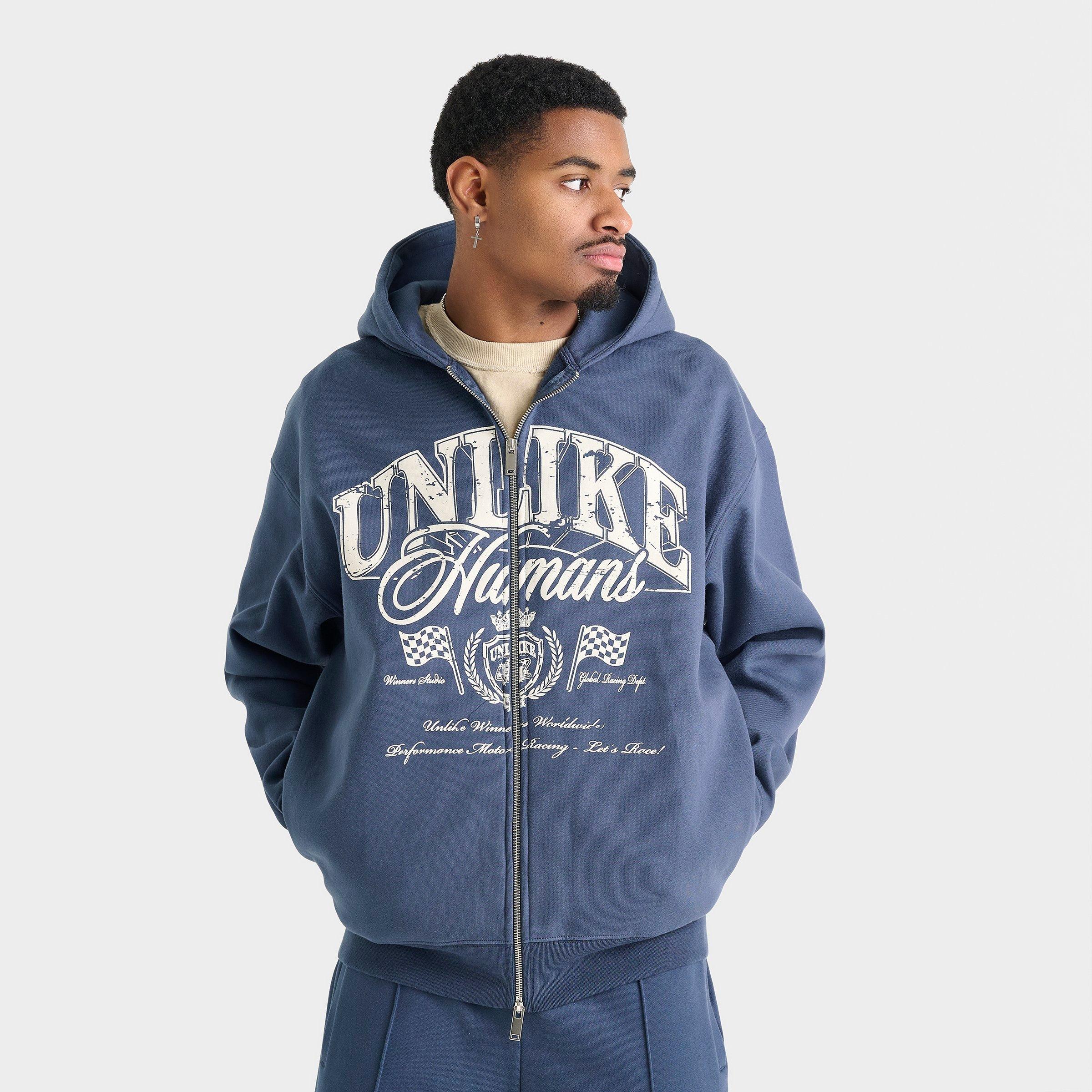 Click here for Unlike Humans Mens Motor Graphic Fleece Full-Zip H... prices