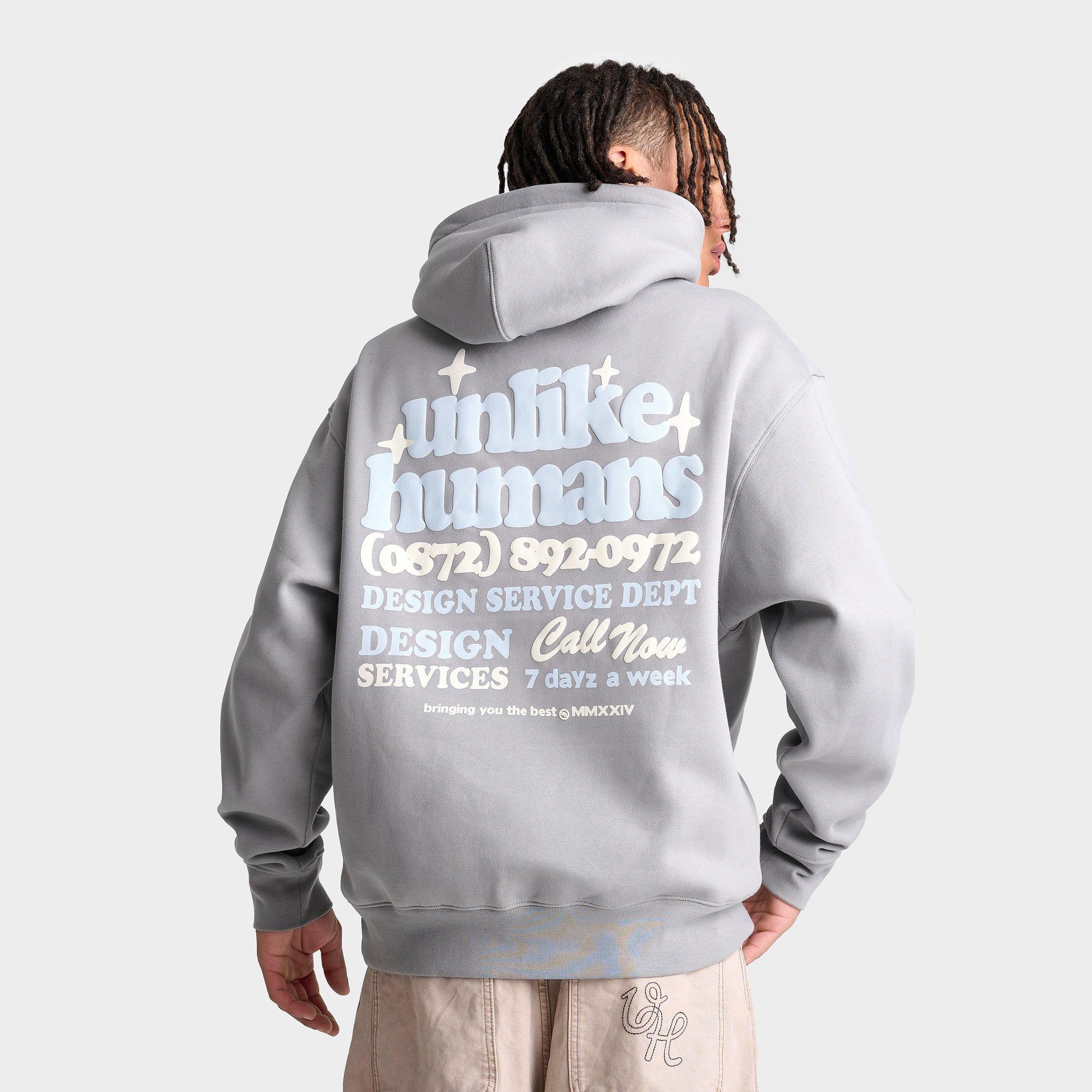 Click here for Unlike Humans Mens System Pullover Hoodie in Grey... prices