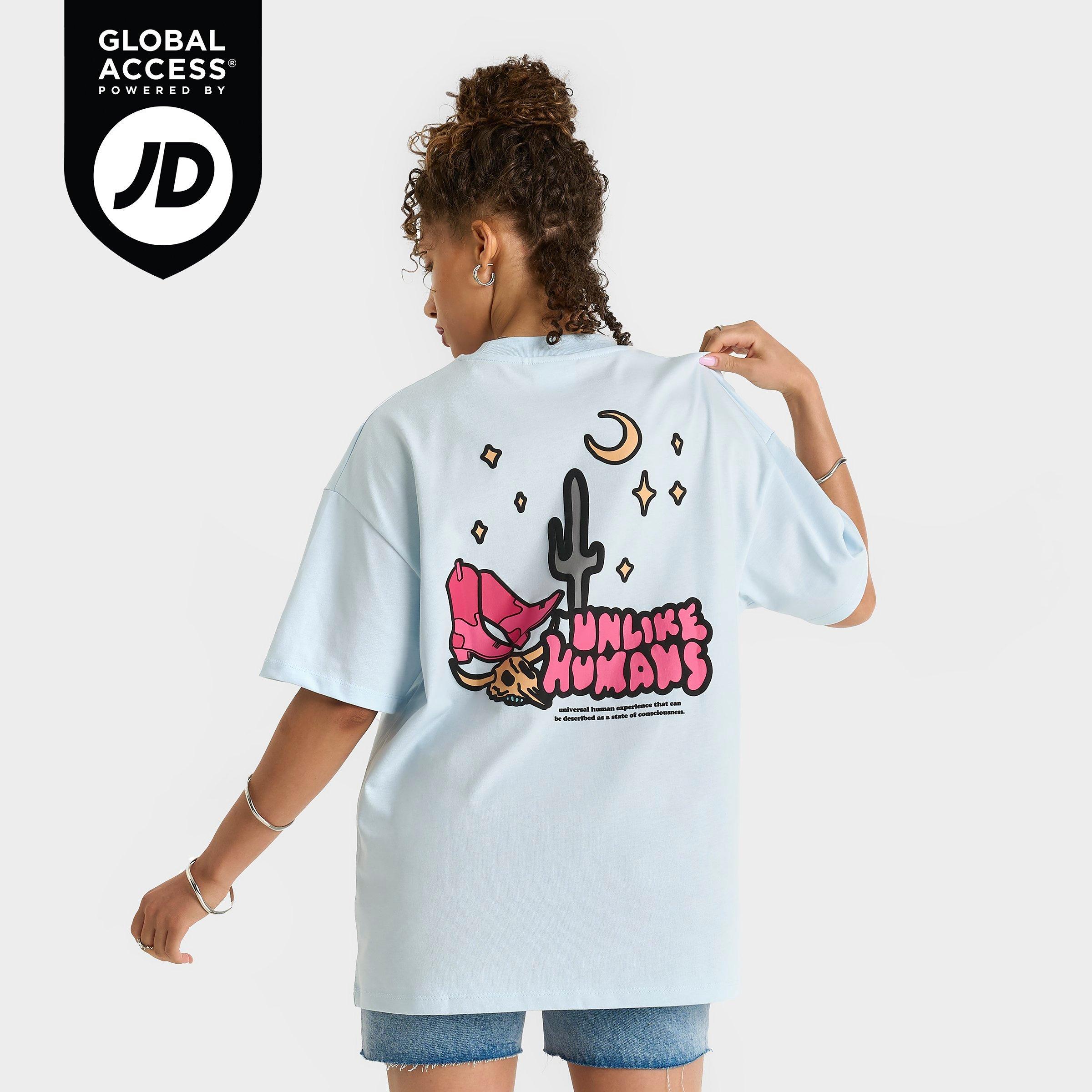 Click here for Unlike Humans Womens Cactus T-Shirt in Ice Melt Si... prices