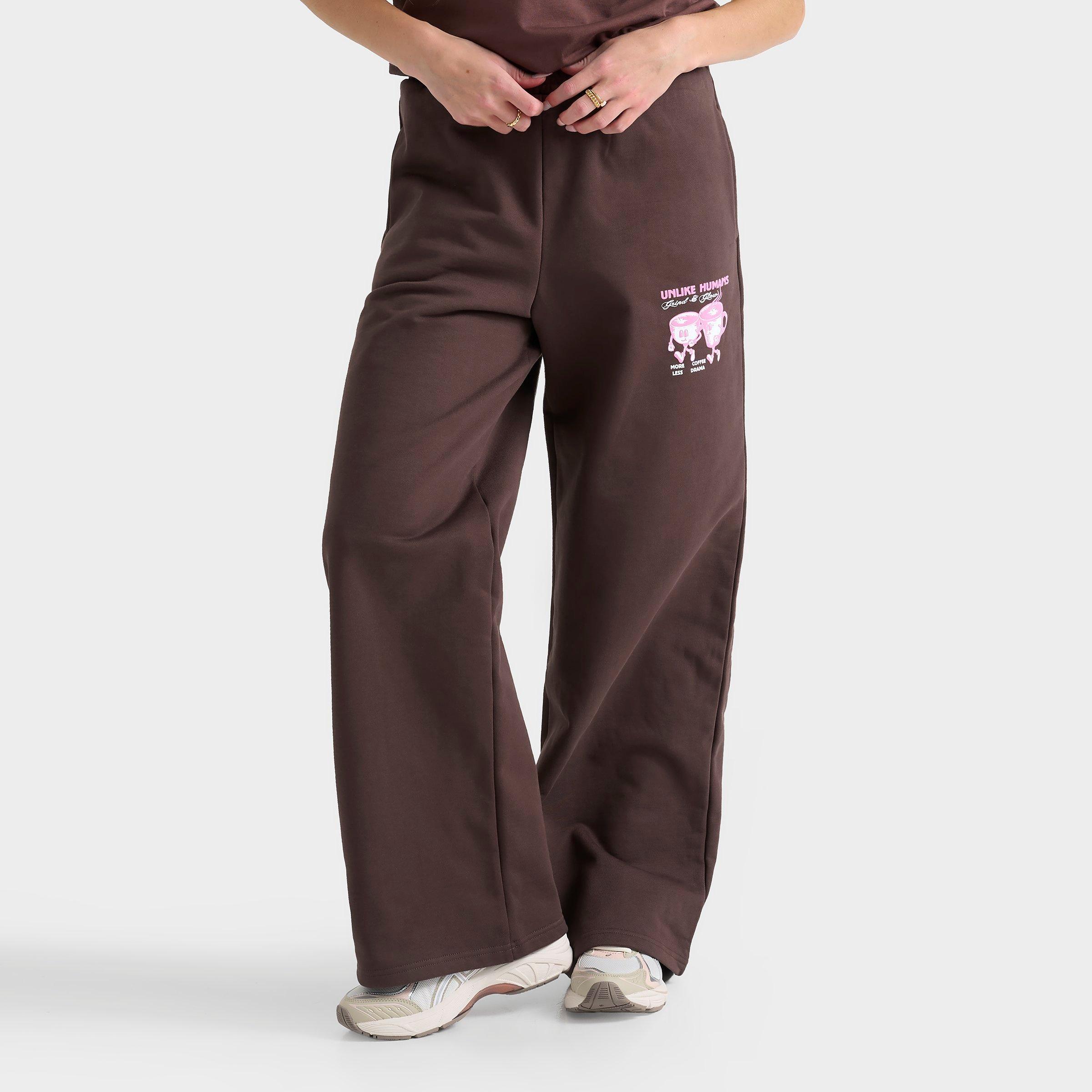 Click here for Unlike Humans Womens Coffee Club Wide-Leg Jogger P... prices