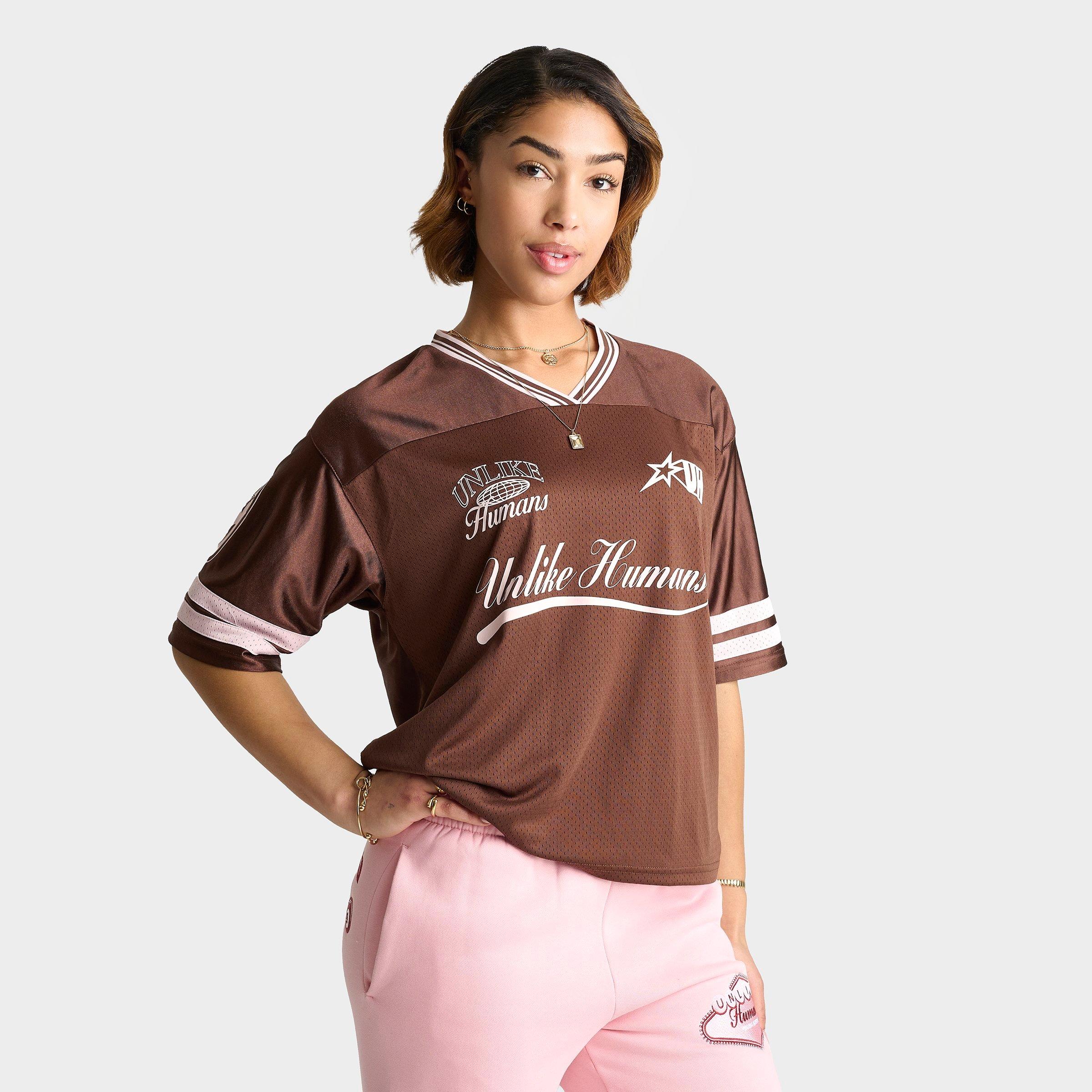 Click here for Unlike Humans Womens League Jersey in Chestnut Siz... prices
