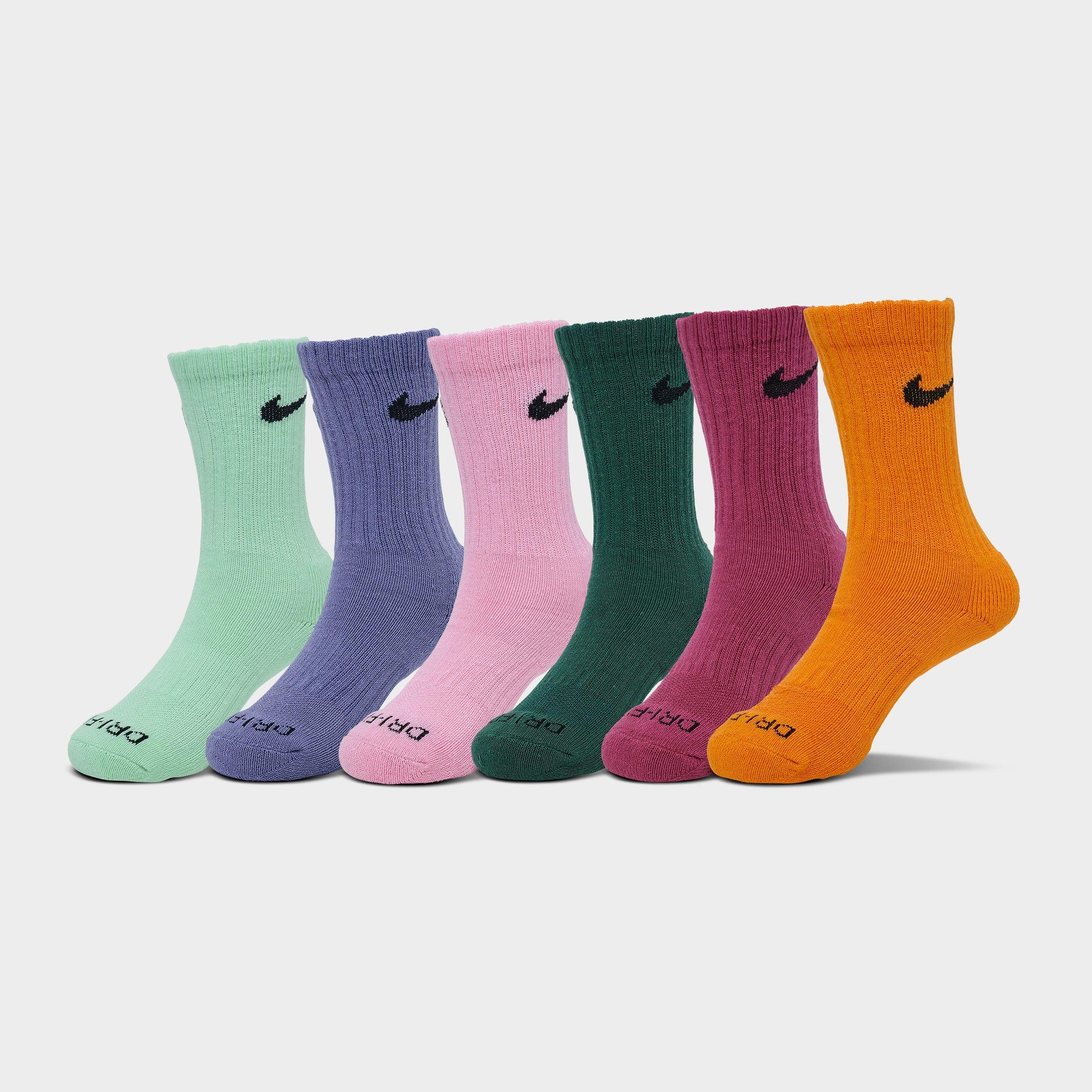 Click here for Nike Little Kids Dri-Fit Crew Socks (6-Pack) in Sw... prices
