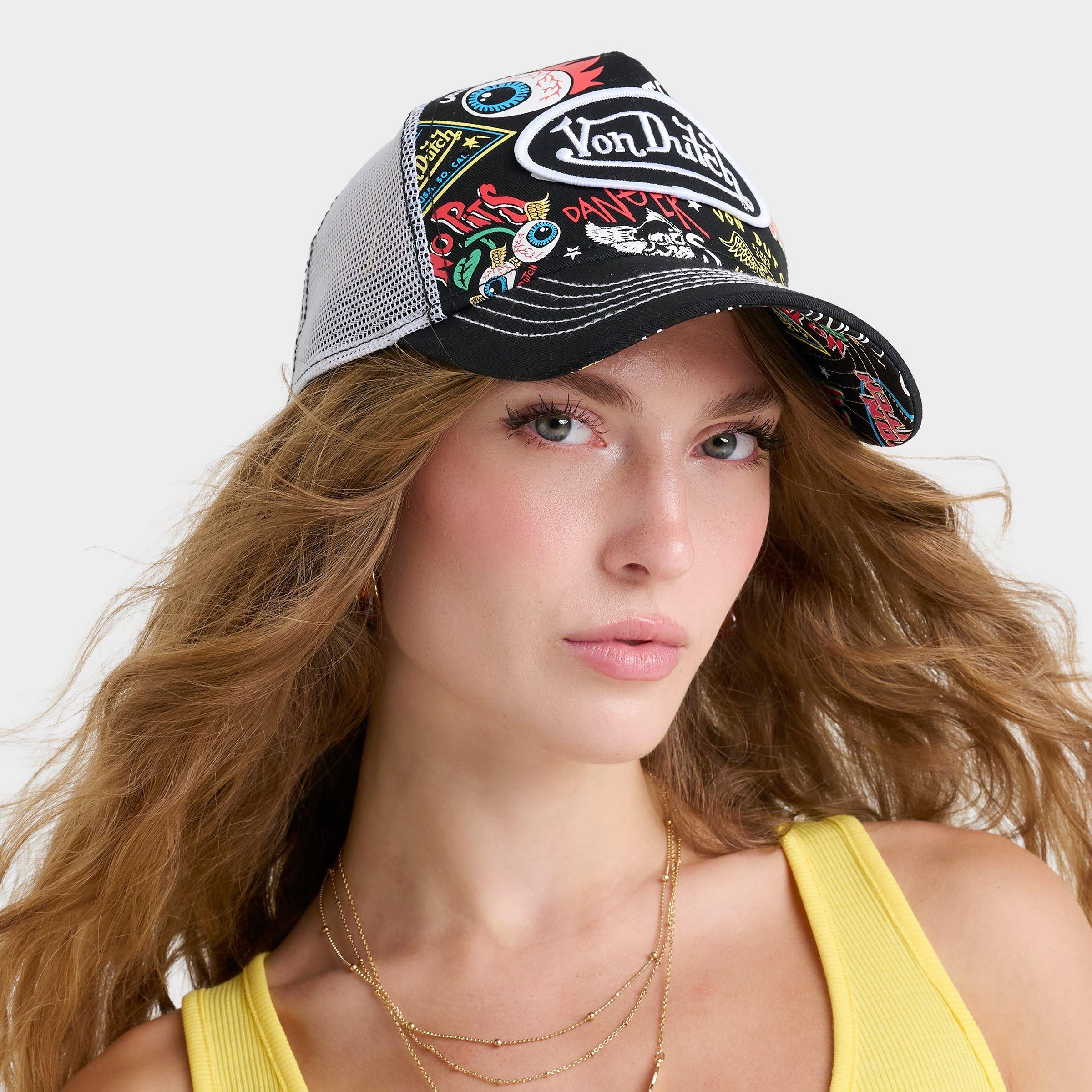 Click here for Von Dutch Camo Trucker Hat in Black/White prices