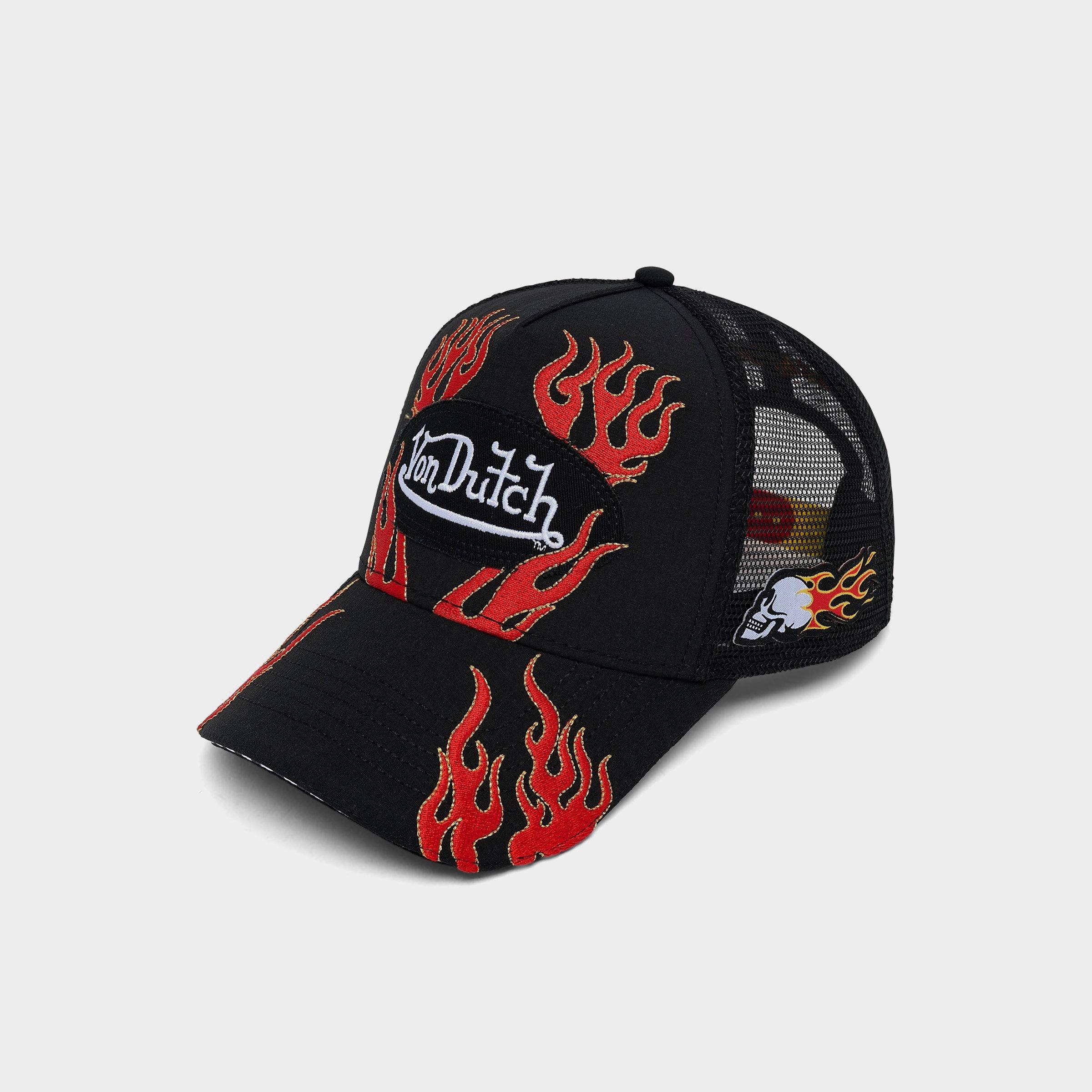 Click here for Von Dutch Flame Trucker Hat in Black/Red prices