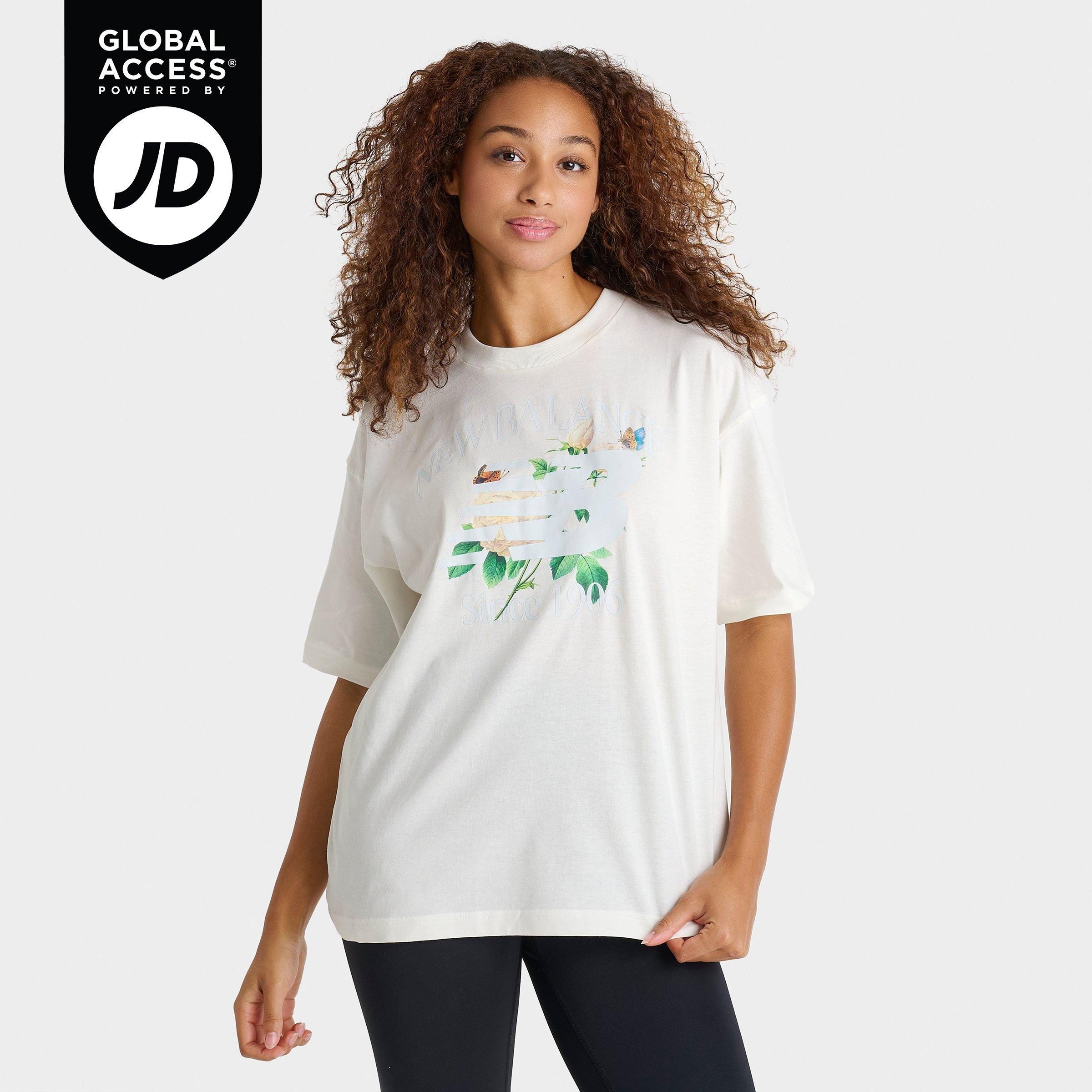 Click here for New Balance Womens Floral Graphic Boyfriend T-Shir... prices