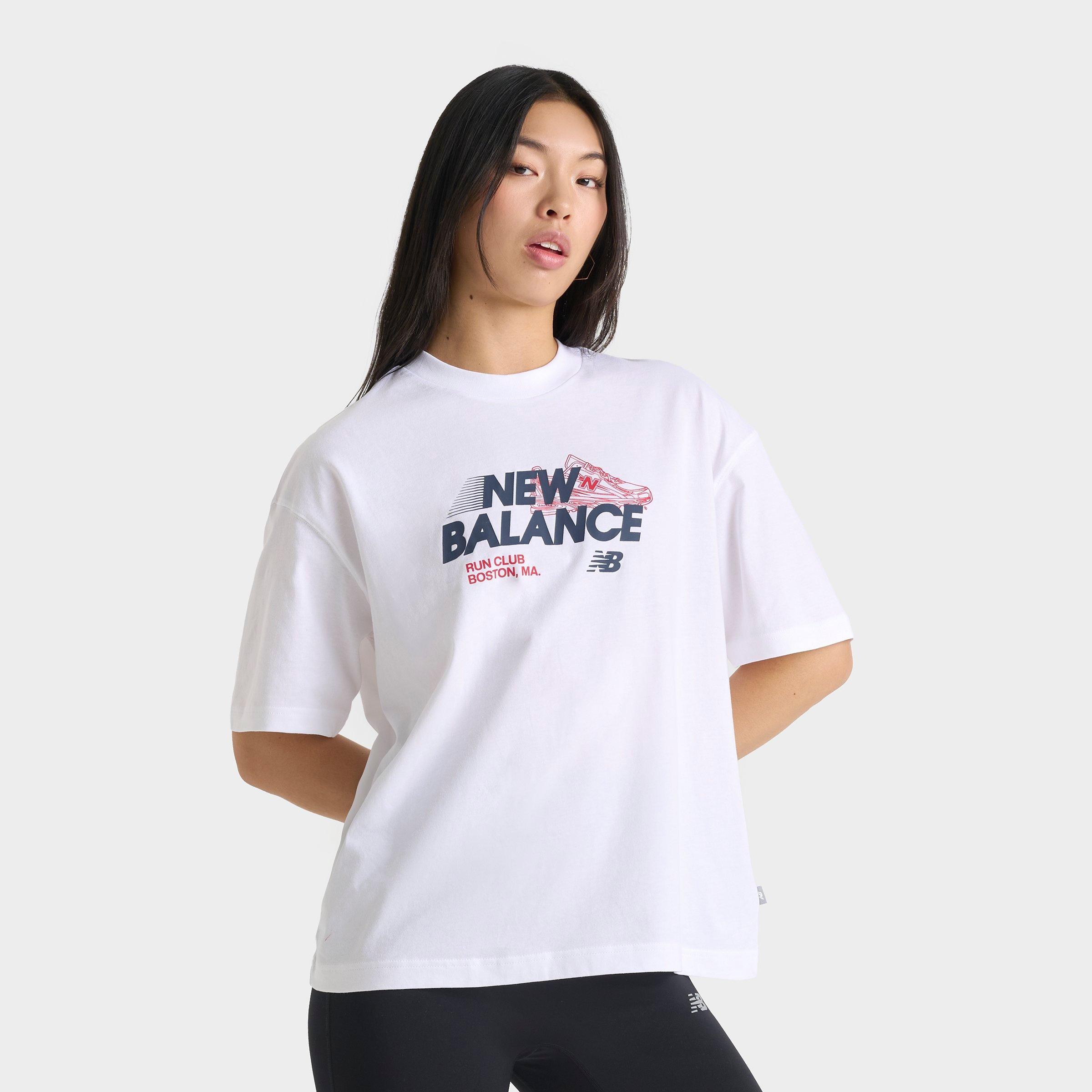 Click here for New Balance Womens Run Club T-Shirt in White Size:... prices