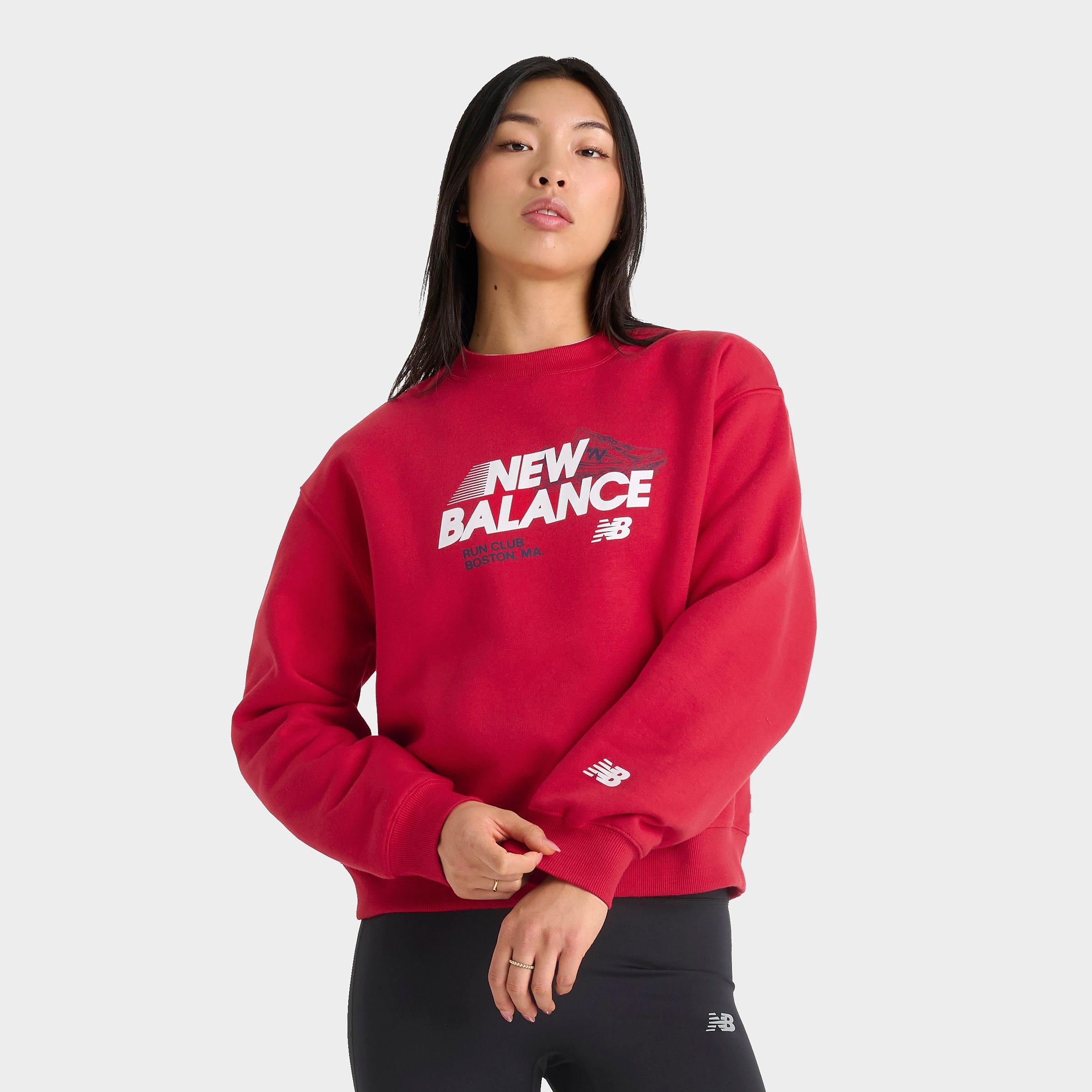 Click here for New Balance Womens Run Club Crewneck Sweatshirt in... prices