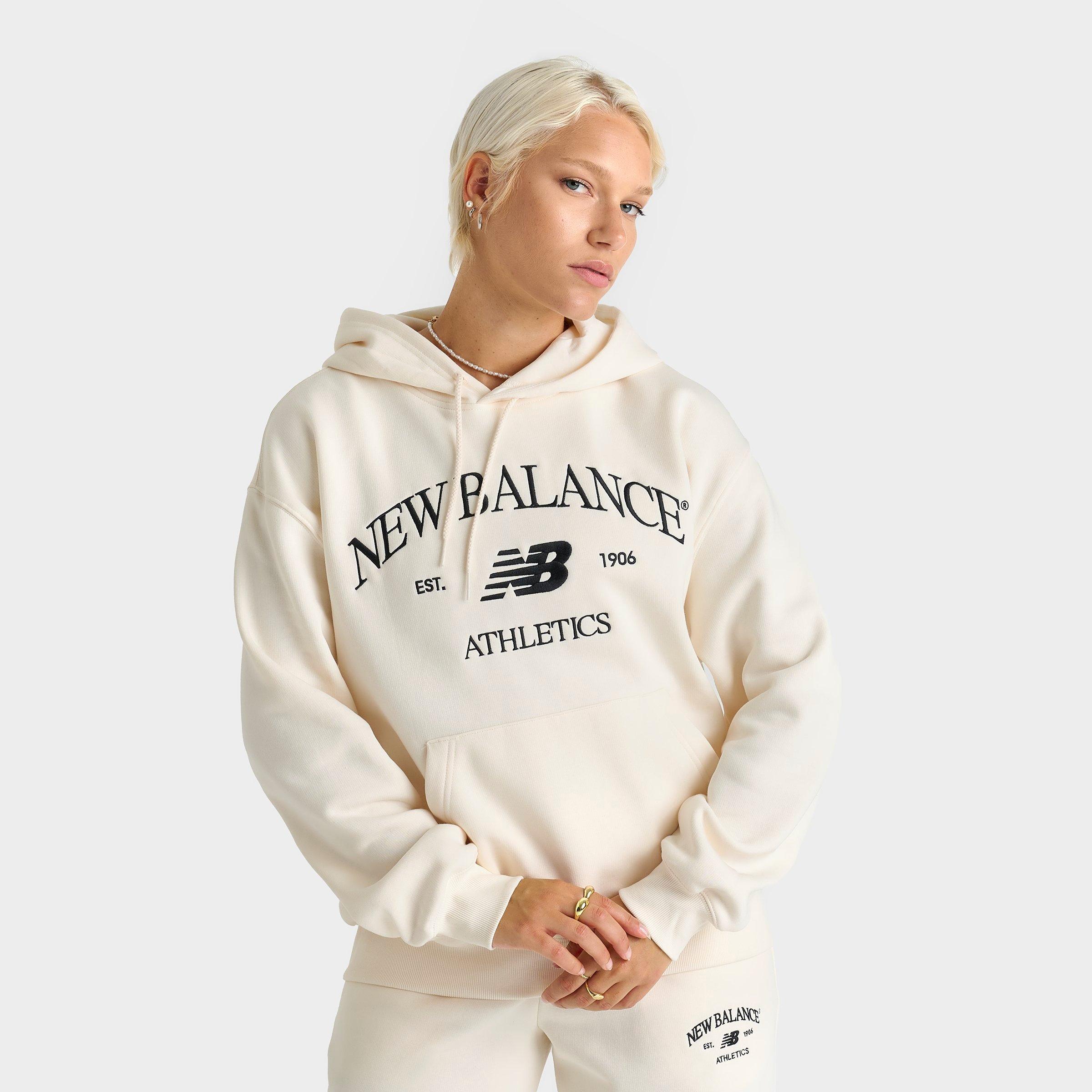 Click here for New Balance Womens Rise Pullover Hoodie in Permafr... prices